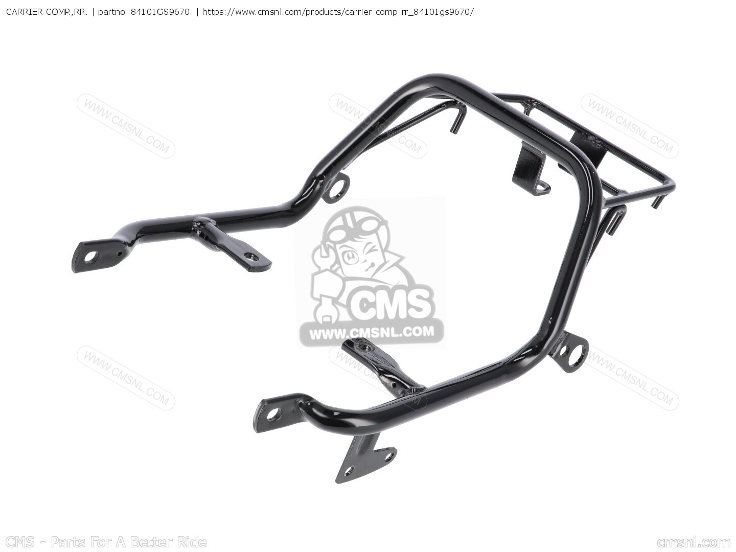 84101GS9670: Carrier Comp.,rr. Honda - buy the 84101-GS9-670 at CMSNL