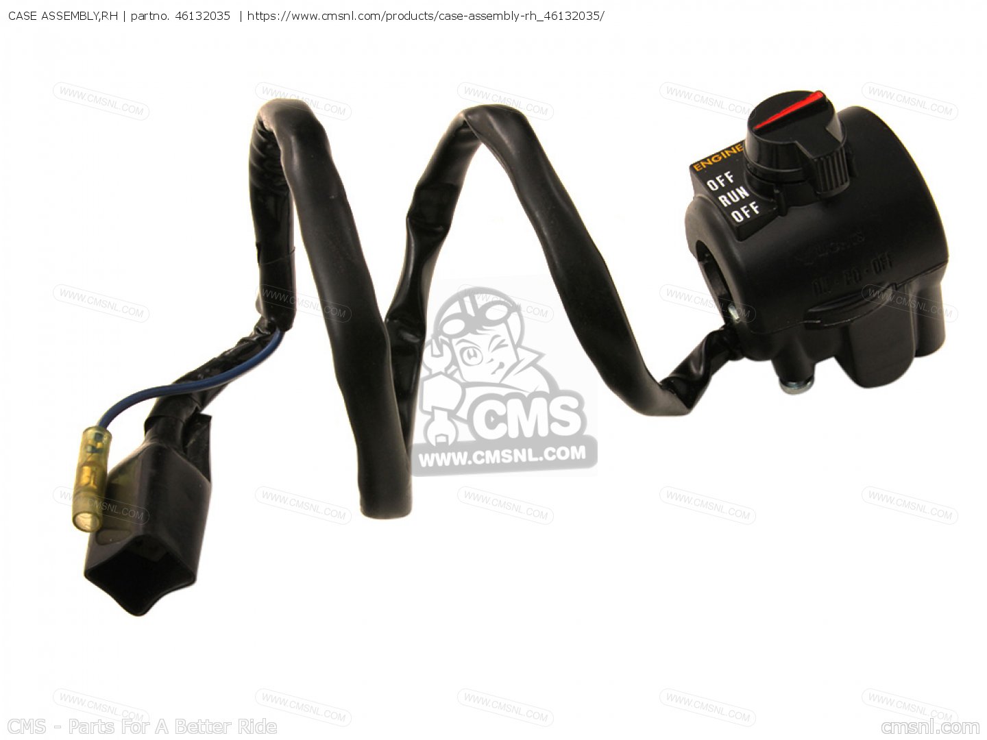 46132035: Case Assembly,rh Kawasaki - buy the 46132-035 at CMSNL