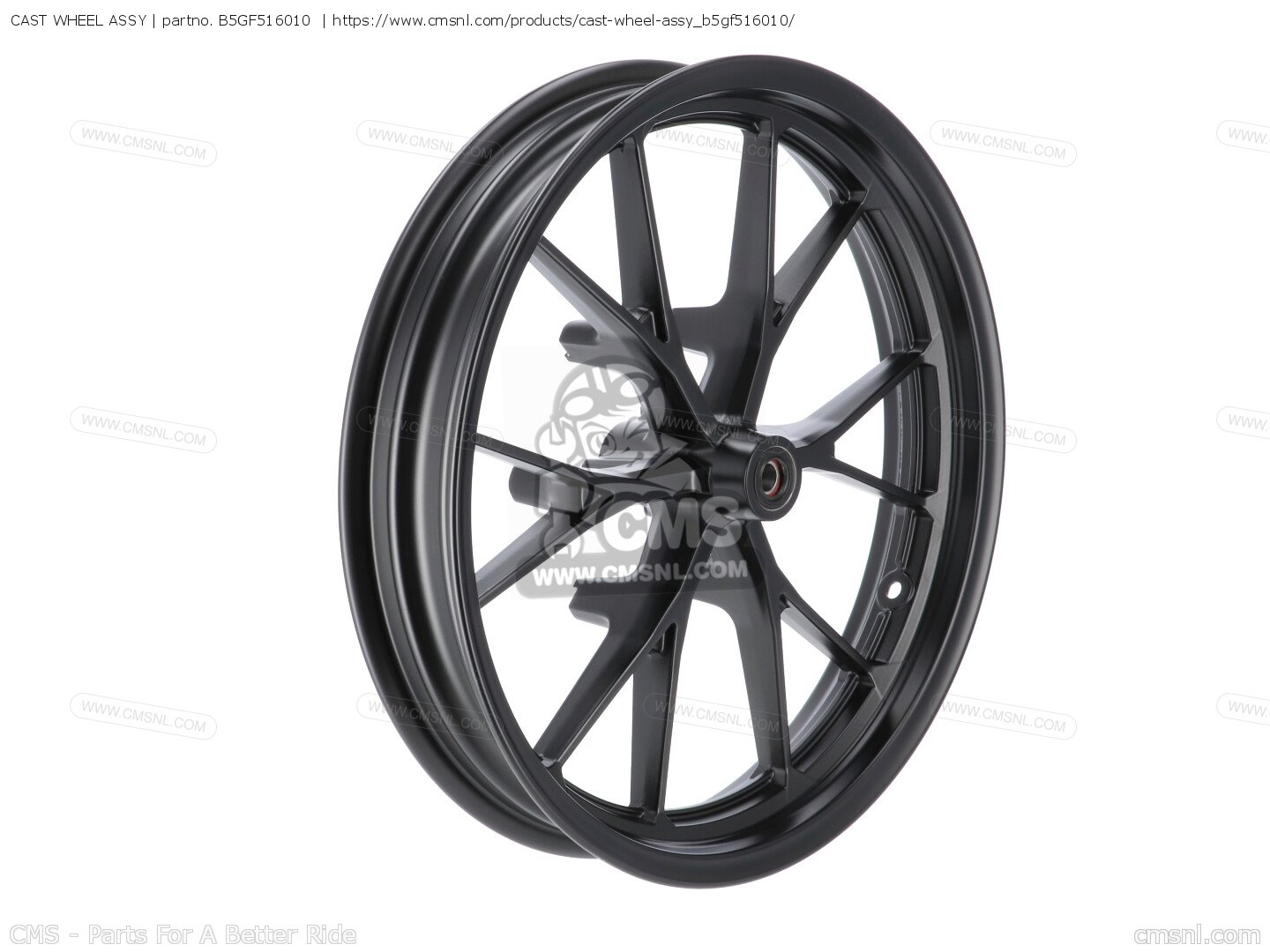 B5GF516010: CAST WHEEL ASSY Yamaha - buy the B5G-F5160-10-00 at CMSNL