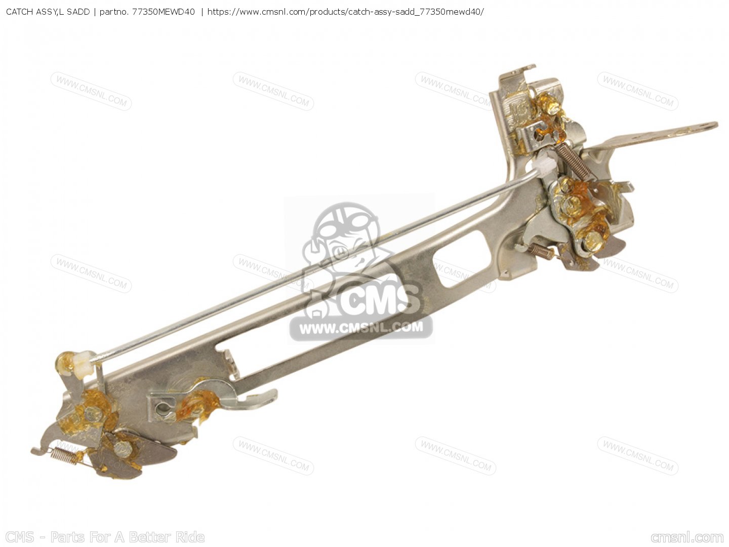 77350MEWD40: CATCH ASSY,L SADD Honda - buy the 77350-MEW-D40 at CMSNL