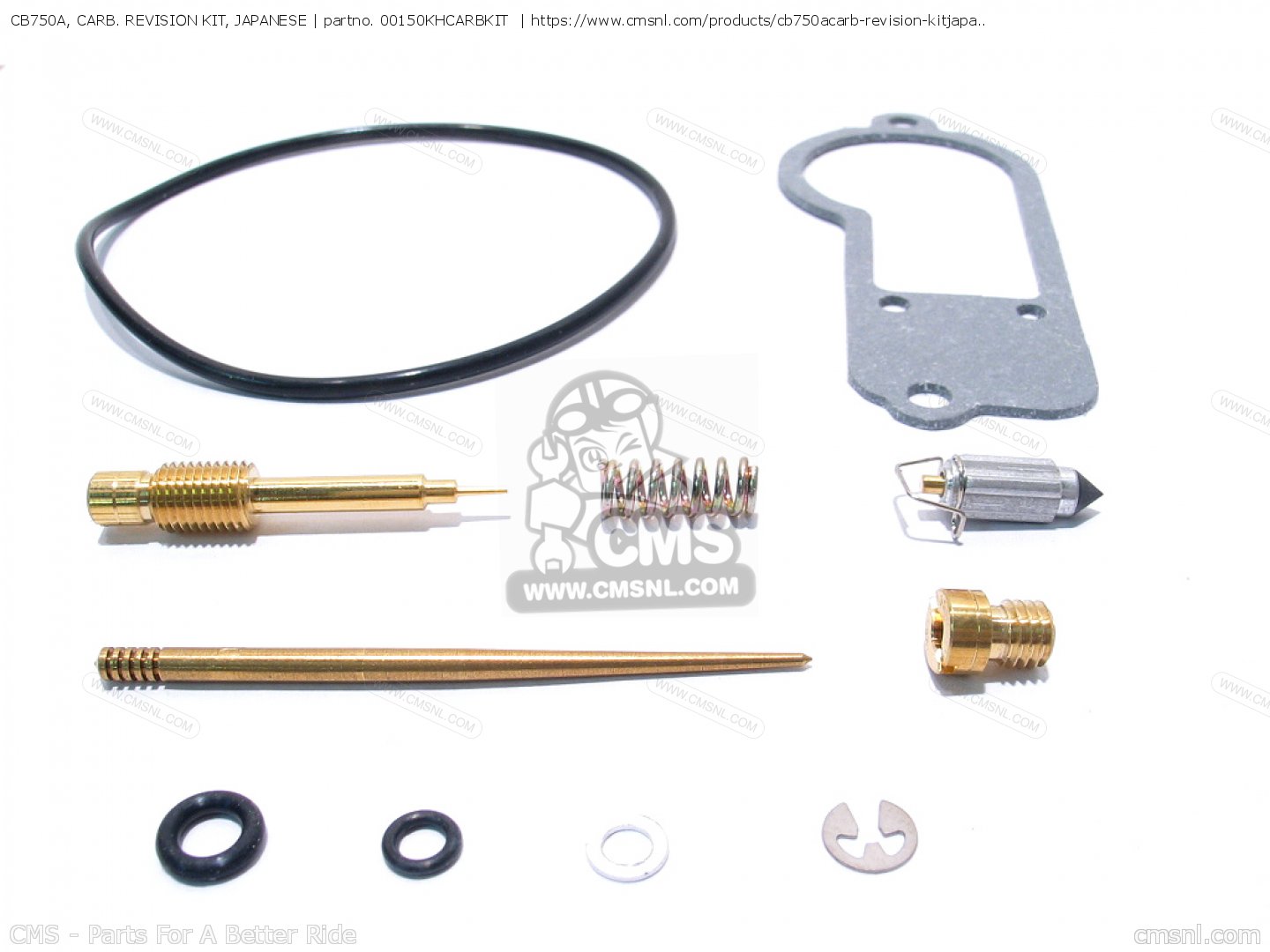 CB750A, CARB. REVISION KIT, JAPANESE for Honda - order at CMSNL
