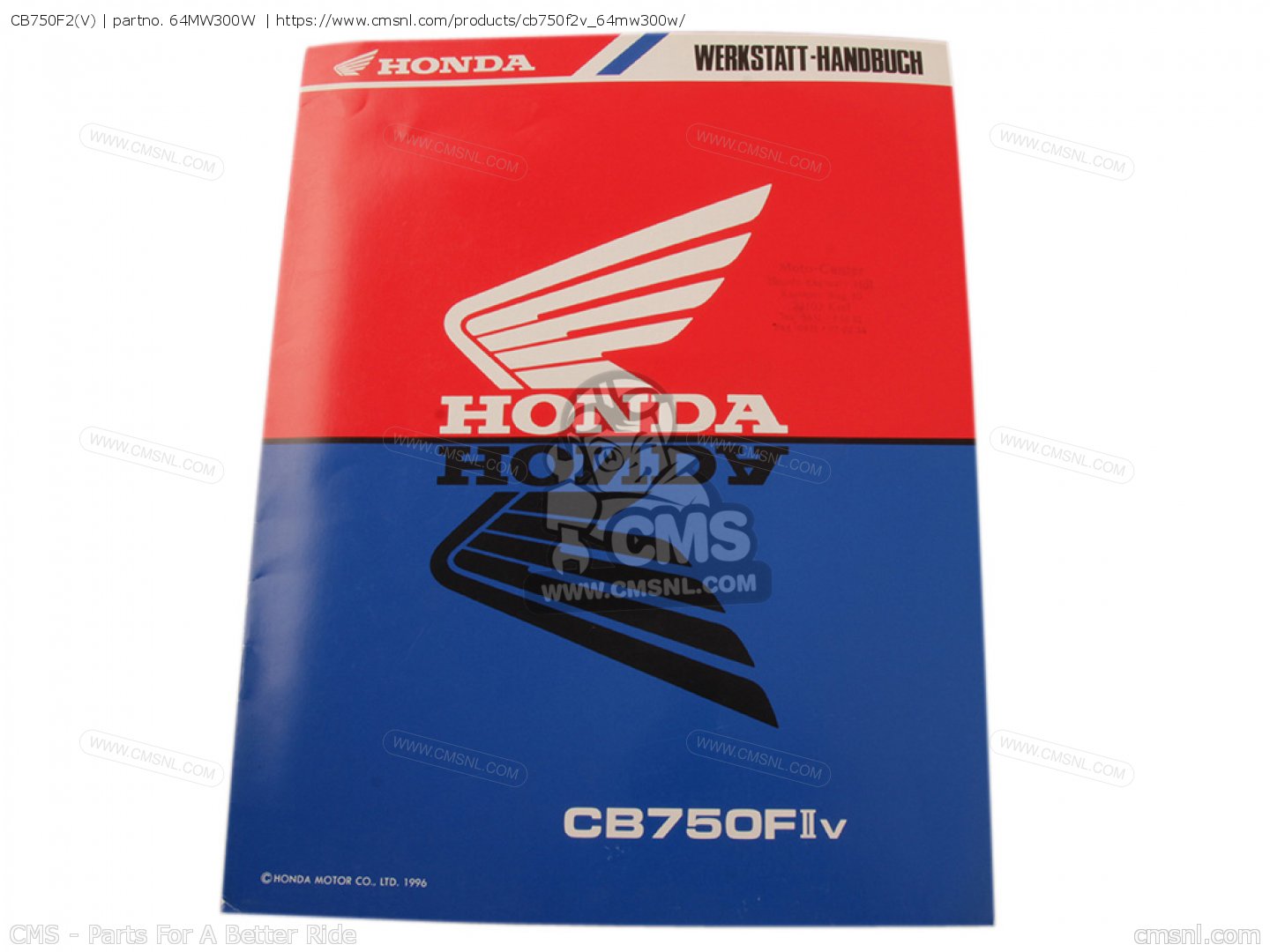 64MW300W: CB750F2(V) Honda - buy the 64MW300W at CMSNL