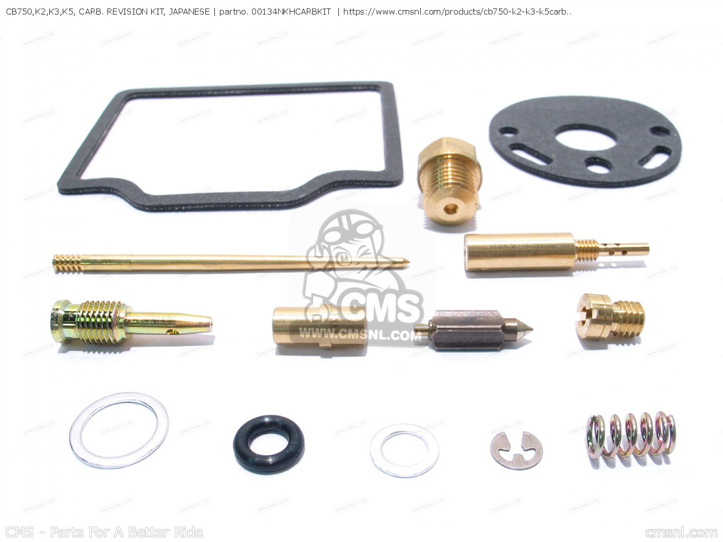 CB750,K2,K3,K5, CARB. REVISION KIT, JAPANESE for Honda - order at CMSNL