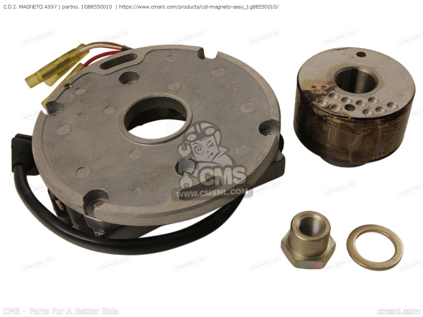 1G88550010: C.D.I. MAGNETO ASSY Yamaha - buy the 1G8-85500-10-00 at CMSNL
