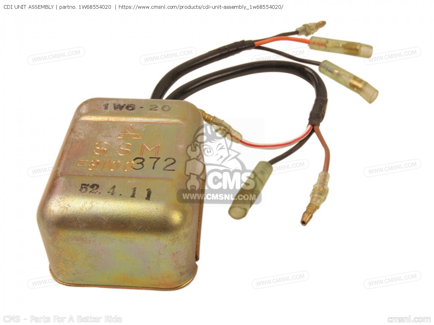 1W68554020: CDI UNIT ASSEMBLY Yamaha - buy the 1W6-85540-20-00 at CMSNL