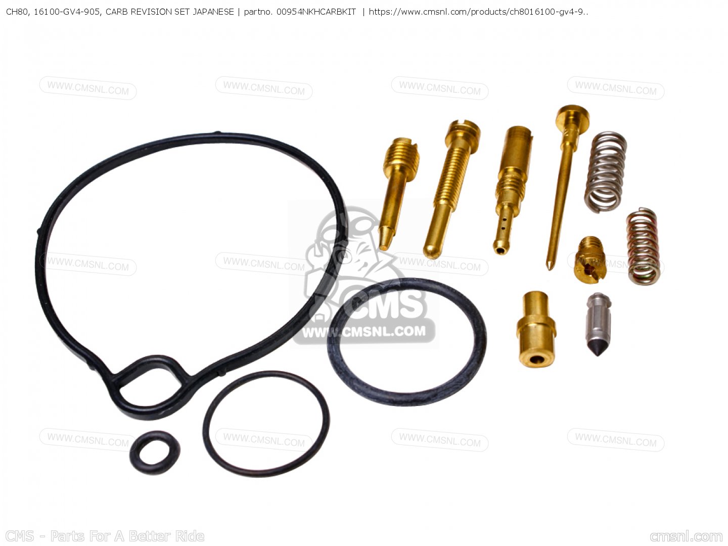 CH80, 16100-GV4-905, CARB REVISION SET JAPANESE for Honda - order at CMSNL