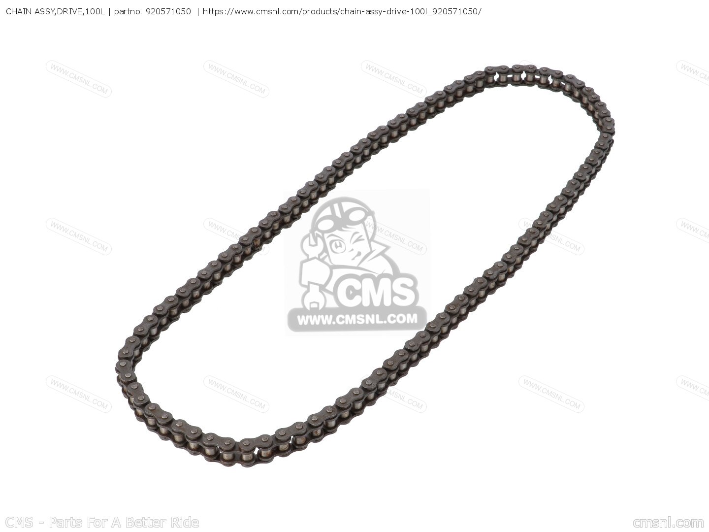 920571050: CHAIN ASSY,DRIVE,100L Kawasaki - buy the 920571050 at CMSNL
