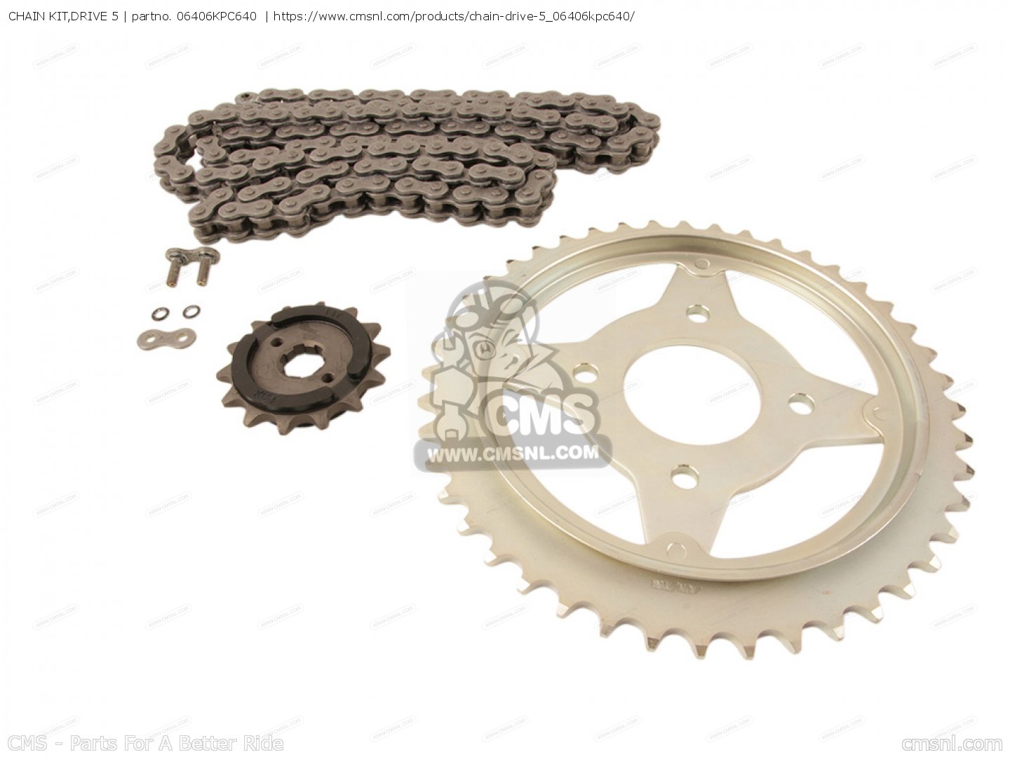 CHAIN KIT,DRIVE 5 for XL125V 2010 (A) ENGLAND / TYPE 6 MKH - order at CMSNL