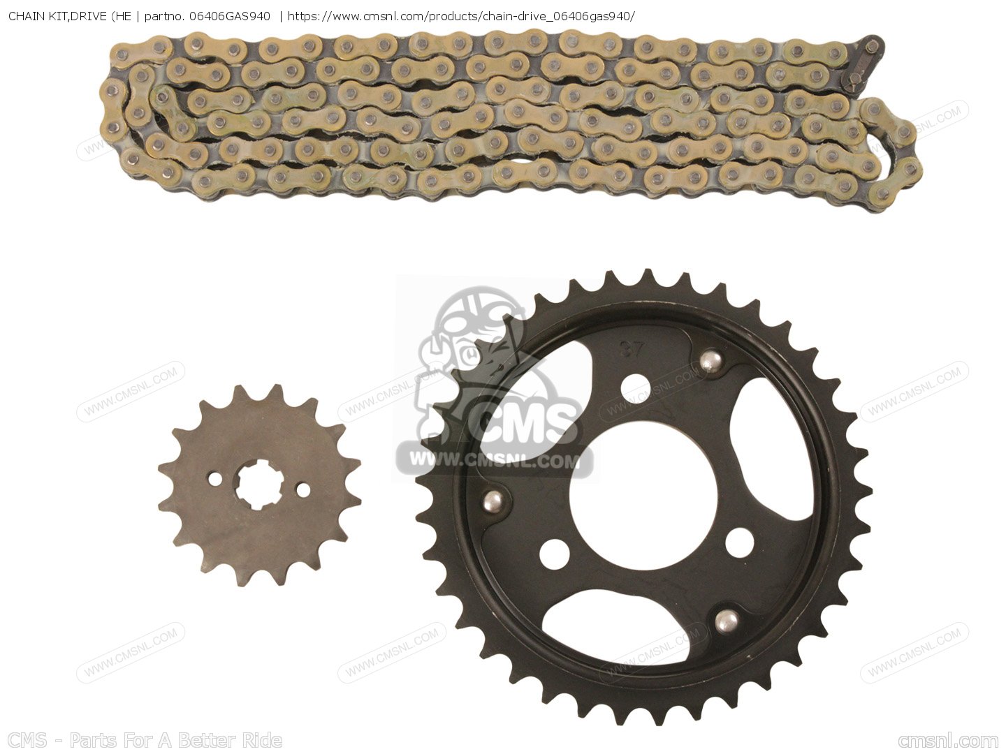 06406GAS940: Chain Kit,drive (he Honda - buy the 06406-GAS-940 at CMSNL