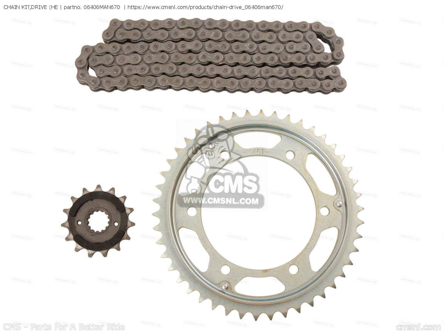 06406MAN670: Chain Kit,drive (he Honda - buy the 06406-MAN-670 at CMSNL