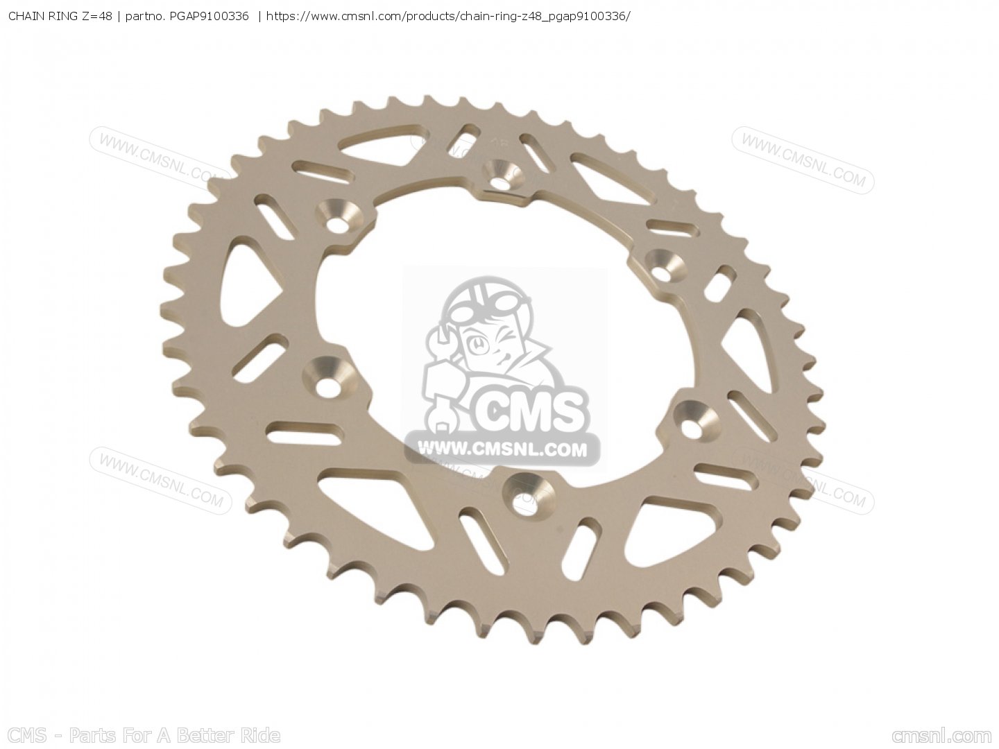 PGAP9100336: Chain Ring Z=48 Piaggio Group - buy the AP9100336 at CMSNL