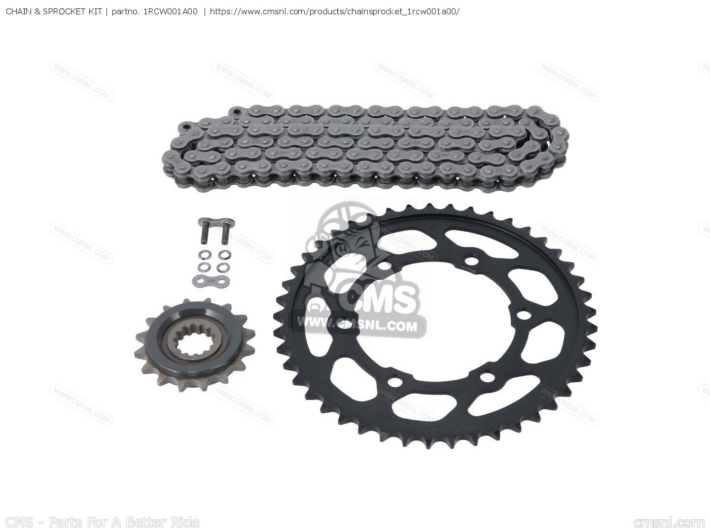 1RCW001A00: CHAIN & SPROCKET KIT Yamaha - buy the 1RC-W001A-00-00 at CMSNL