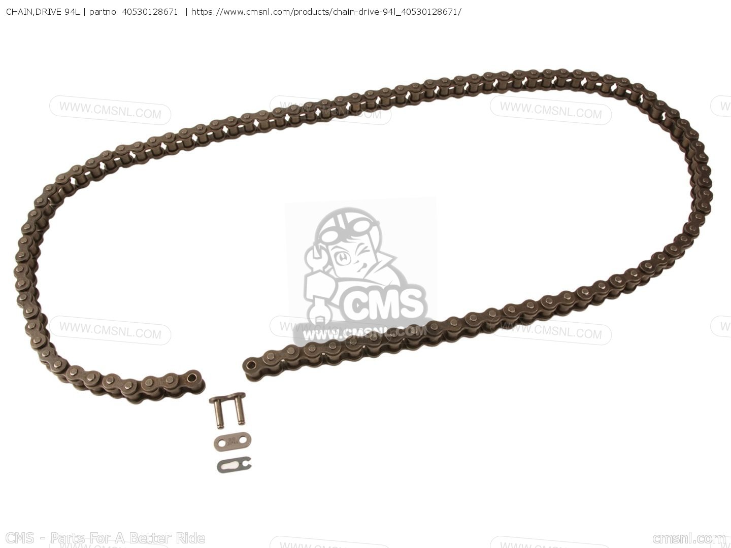 40530128671: CHAIN,DRIVE 94L Honda - buy the 40530-128-671 at CMSNL