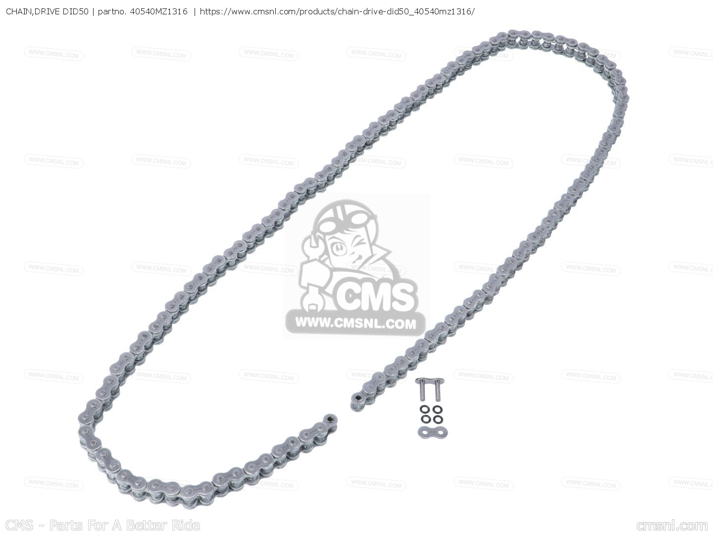 40540MZ1316: CHAIN,DRIVE DID50 Honda - buy the 40540-MZ1-316 at CMSNL