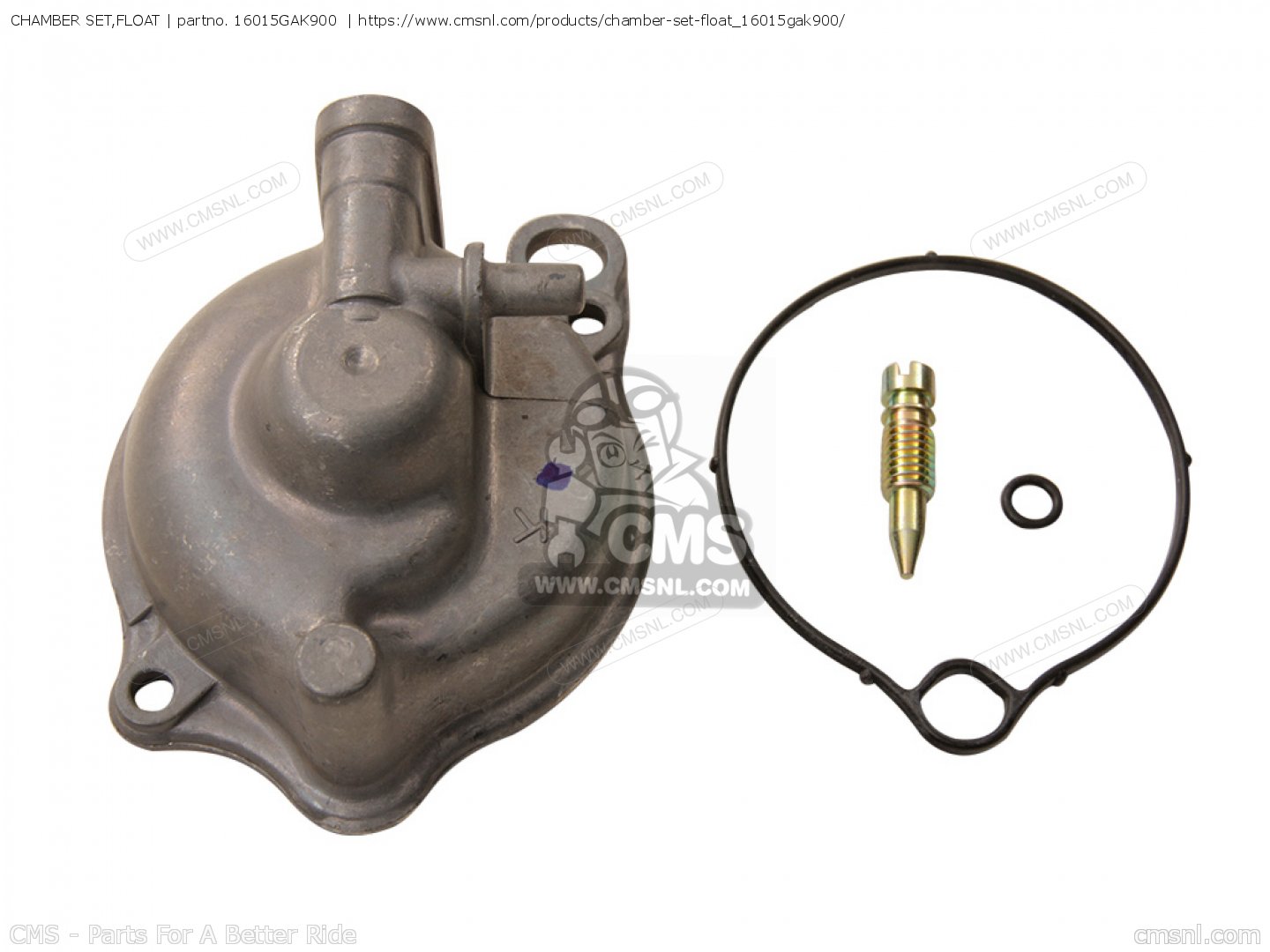 16015GAK900: CHAMBER SET,FLOAT Honda - buy the 16015-GAK-900 at CMSNL