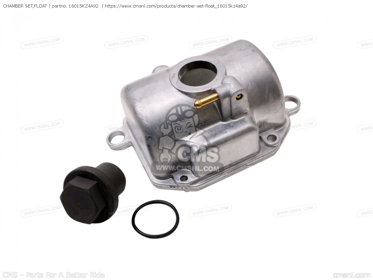 16015KZ4A92: CHAMBER SET,FLOAT Honda - buy the 16015-KZ4-A92 at CMSNL