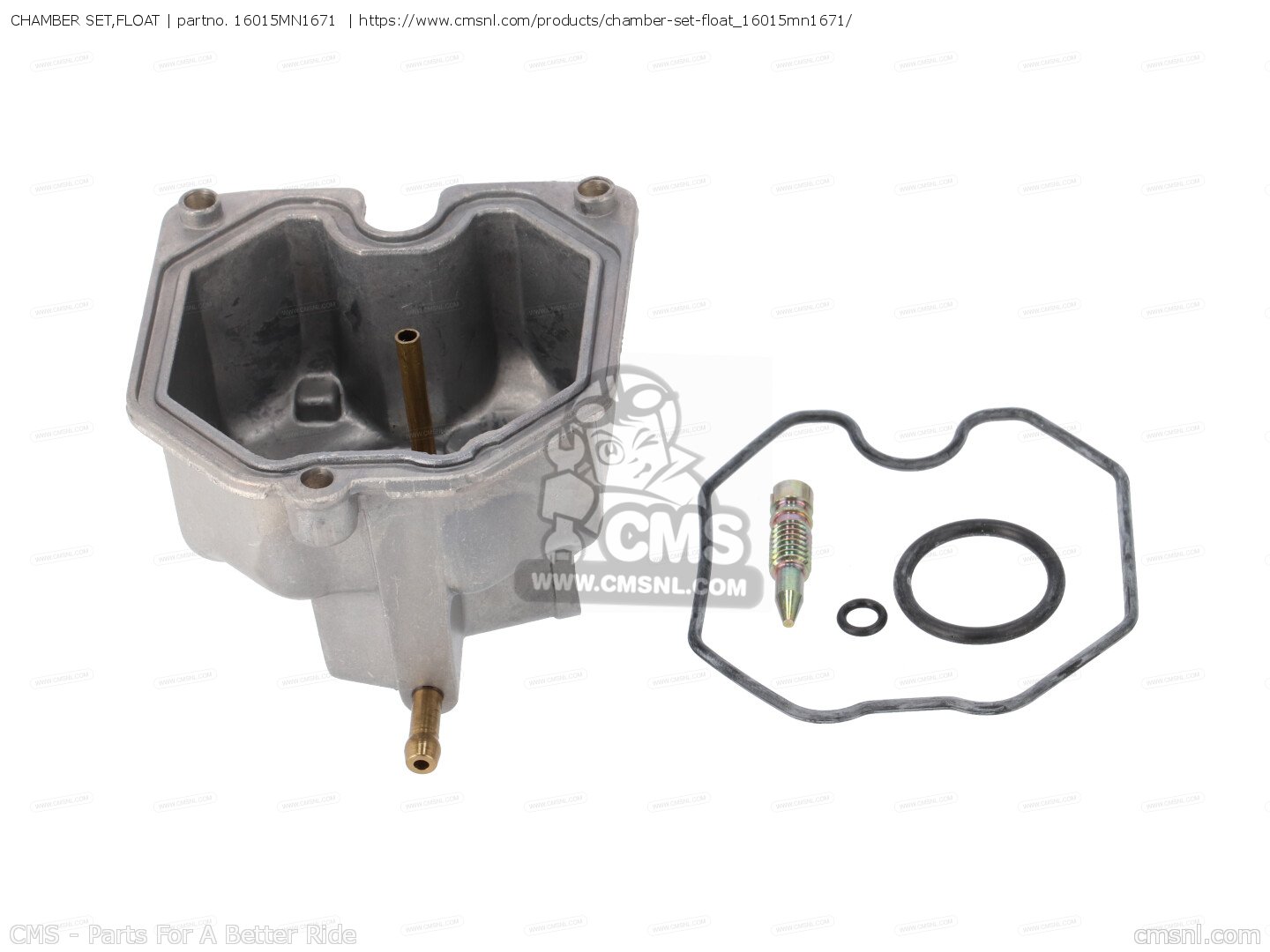 16015MN1671: CHAMBER SET,FLOAT Honda - buy the 16015-MN1-671 at CMSNL
