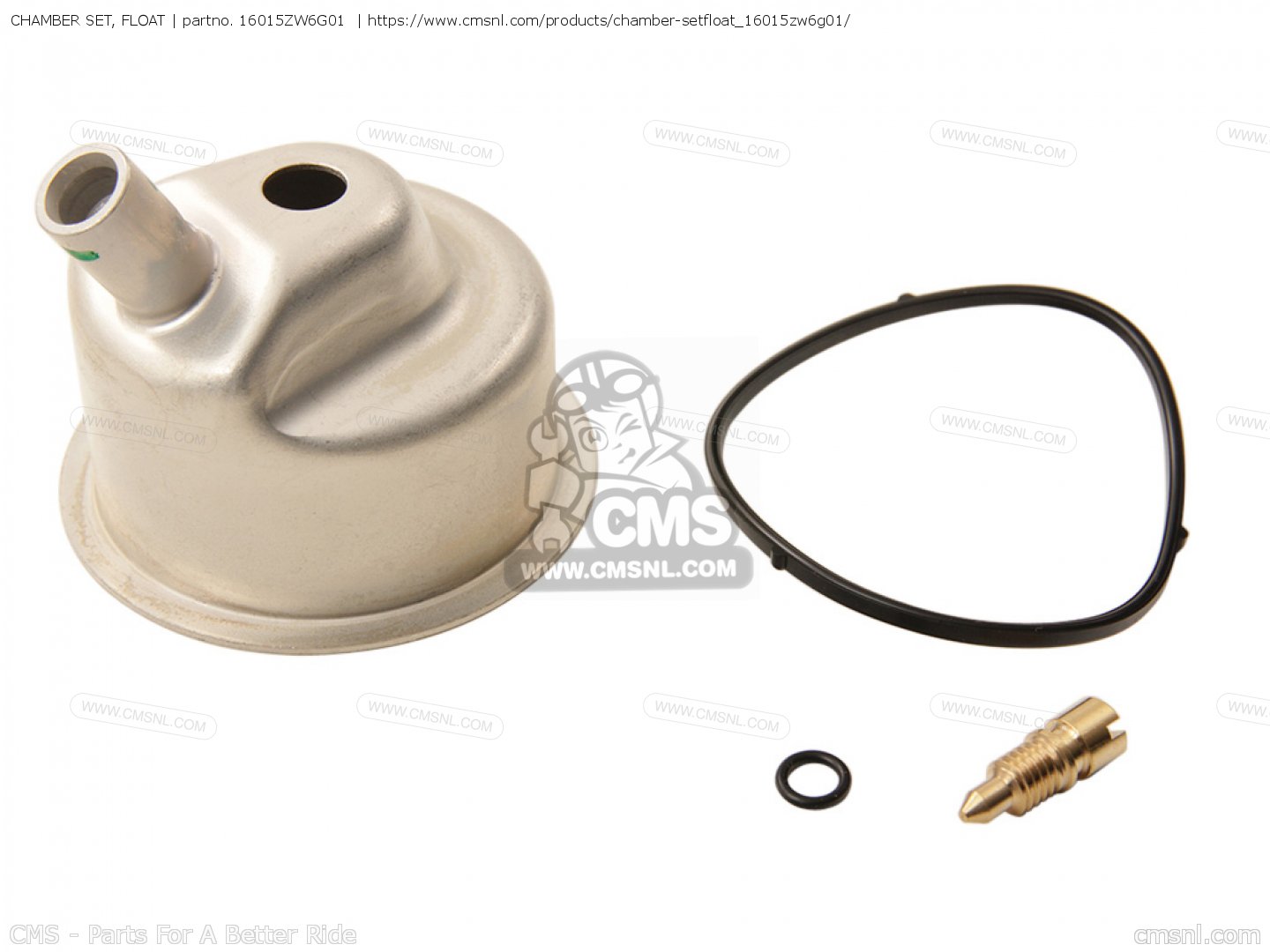 16015ZW6G01: CHAMBER SET,FLOAT Honda - buy the 16015-ZW6-G01 at CMSNL