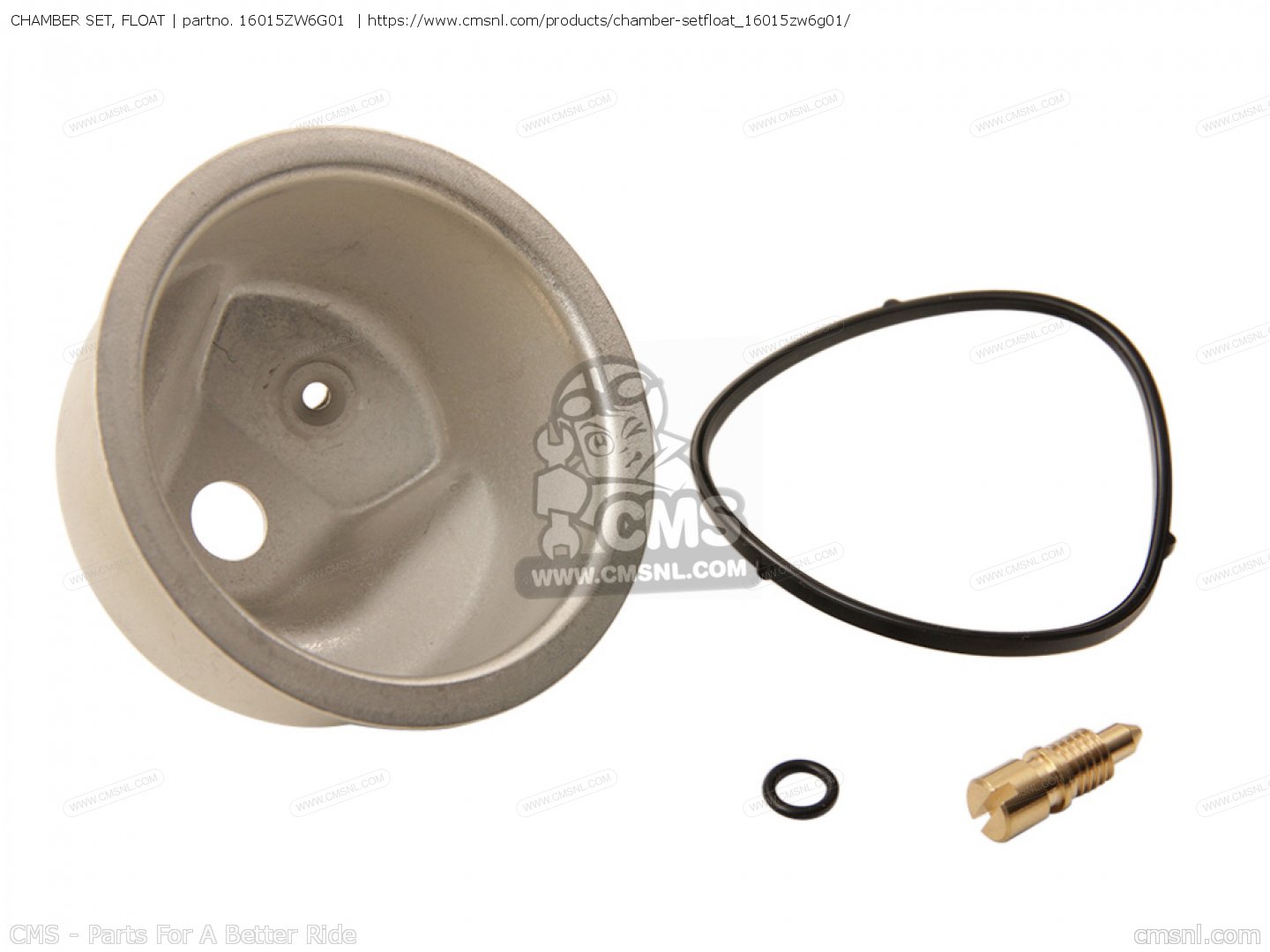 16015ZW6G01: CHAMBER SET,FLOAT Honda - buy the 16015-ZW6-G01 at CMSNL