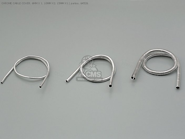 64526: Chrome Cable Cover, 6mm X 1, 10mm X2, 15mm X1 Daytona - buy the ...