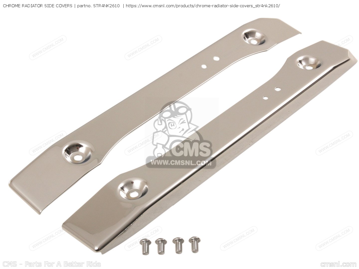 STR4NK2610: CHROME RADIATOR SIDE COVERS Yamaha - buy the STR-4NK26-10 ...