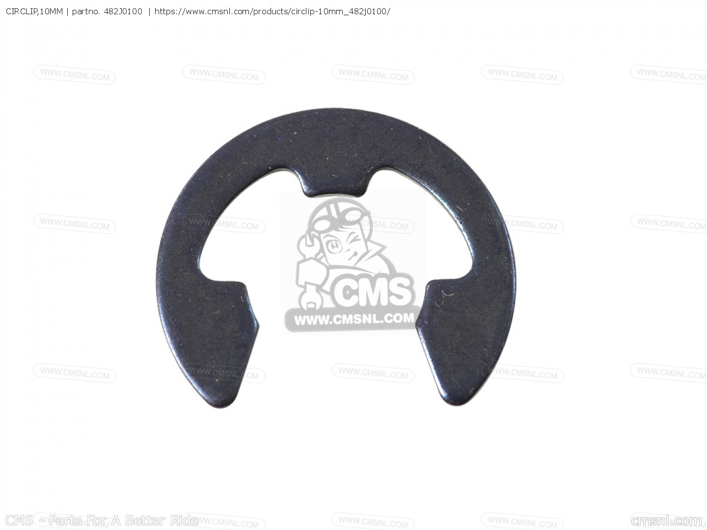 CIRCLIP,10MM for EX250J9F NINJA 250R 2009 USA - order at CMSNL