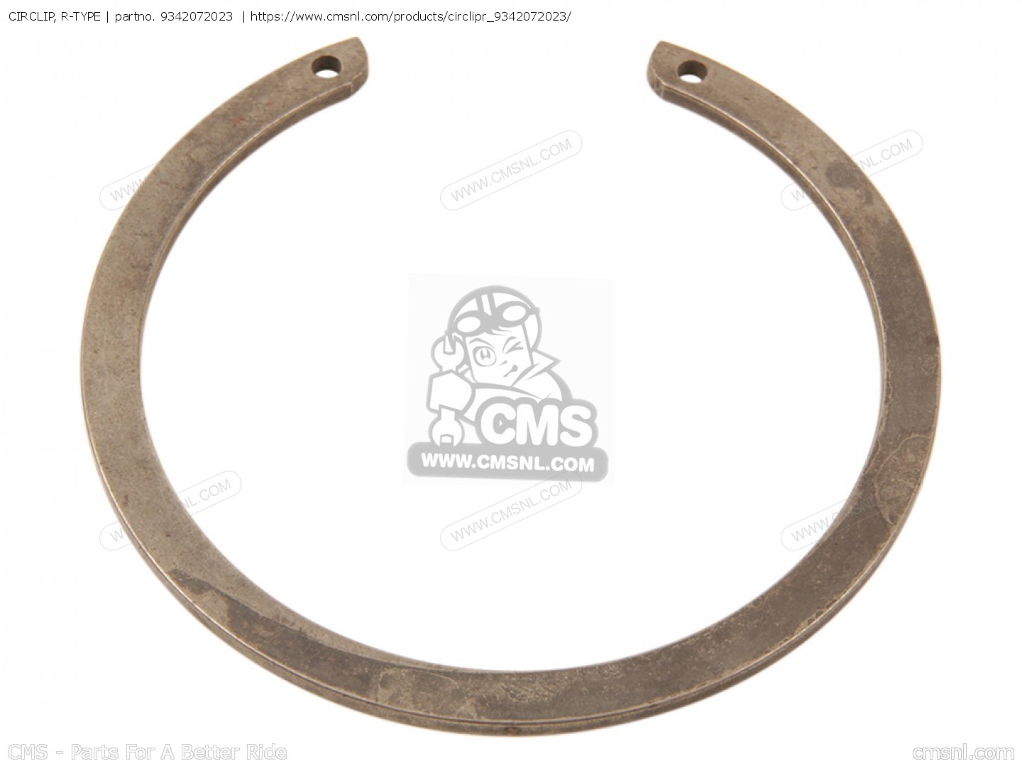 9342072023: CIRCLIP, R-TYPE Yamaha - buy the 93420-72023-00 at CMSNL