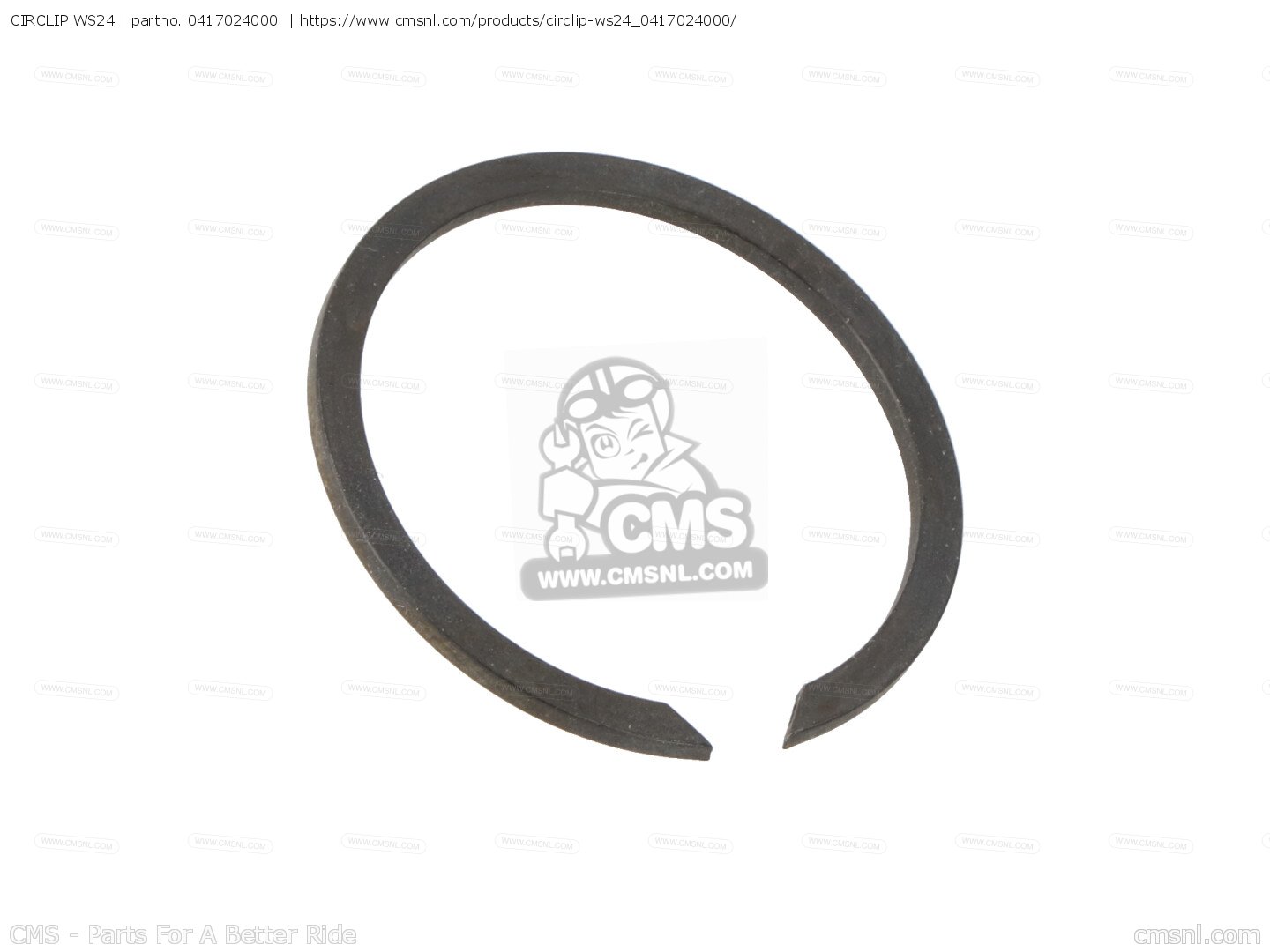 0417024000: CIRCLIP WS24 KTM - buy the 0417024000 at CMSNL