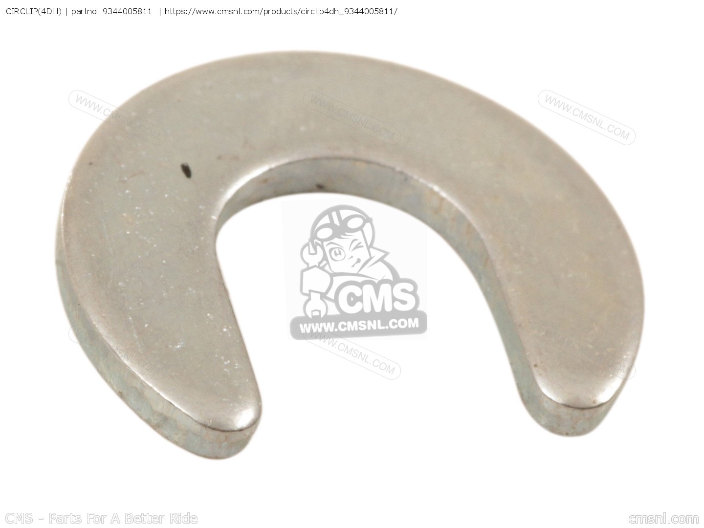 9344005811: CIRCLIP(4DH) Yamaha - buy the 93440-05811-00 at CMSNL