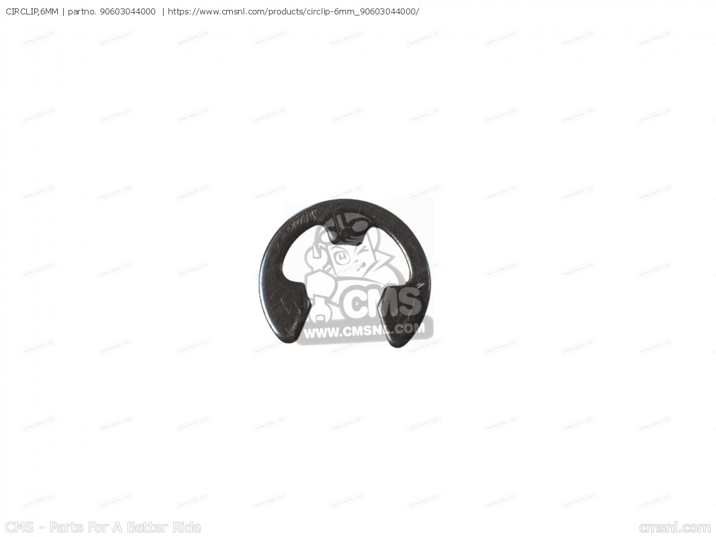CIRCLIP,6MM for Honda - order at CMSNL