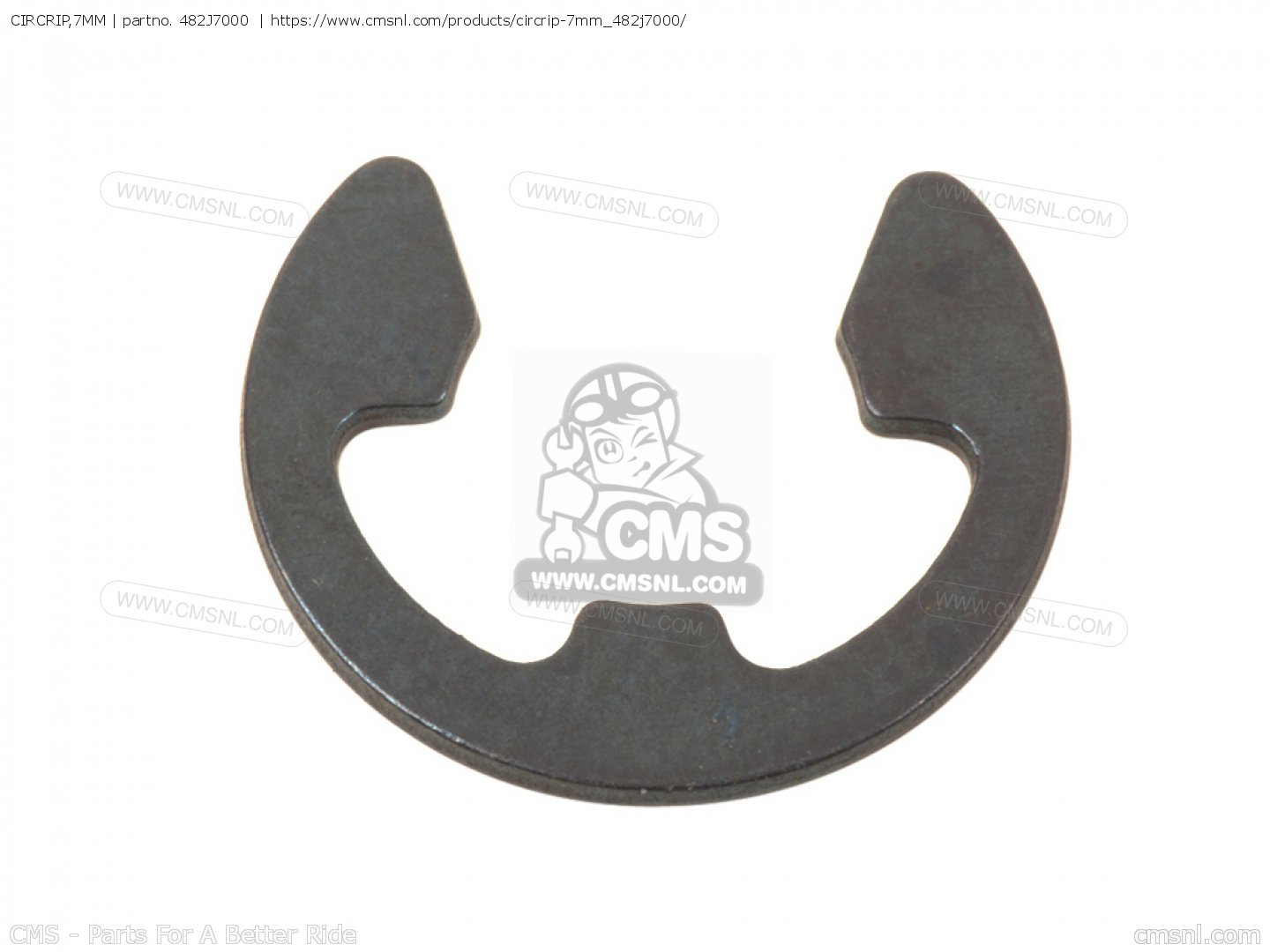 482J7000: CIRCLIP-TYPE-E,7MM Kawasaki - buy the 482J7000 at CMSNL
