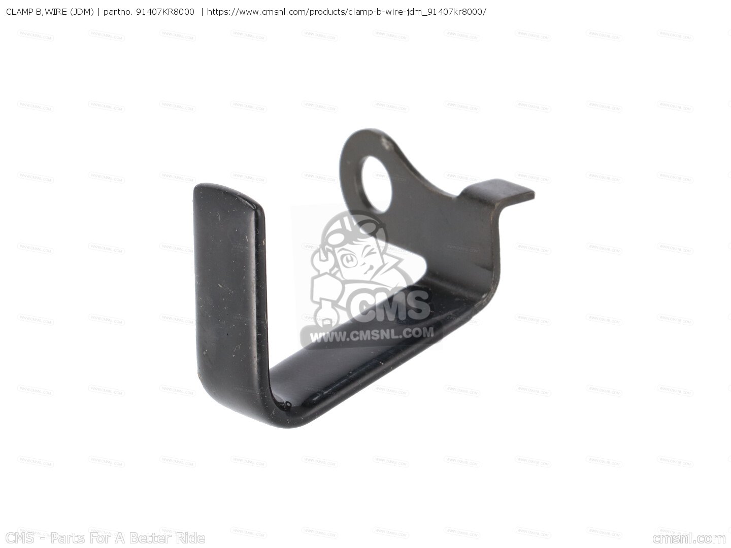 91407KR8000: CLAMP B,WIRE (JDM) Honda - buy the 91407-KR8-000 at CMSNL