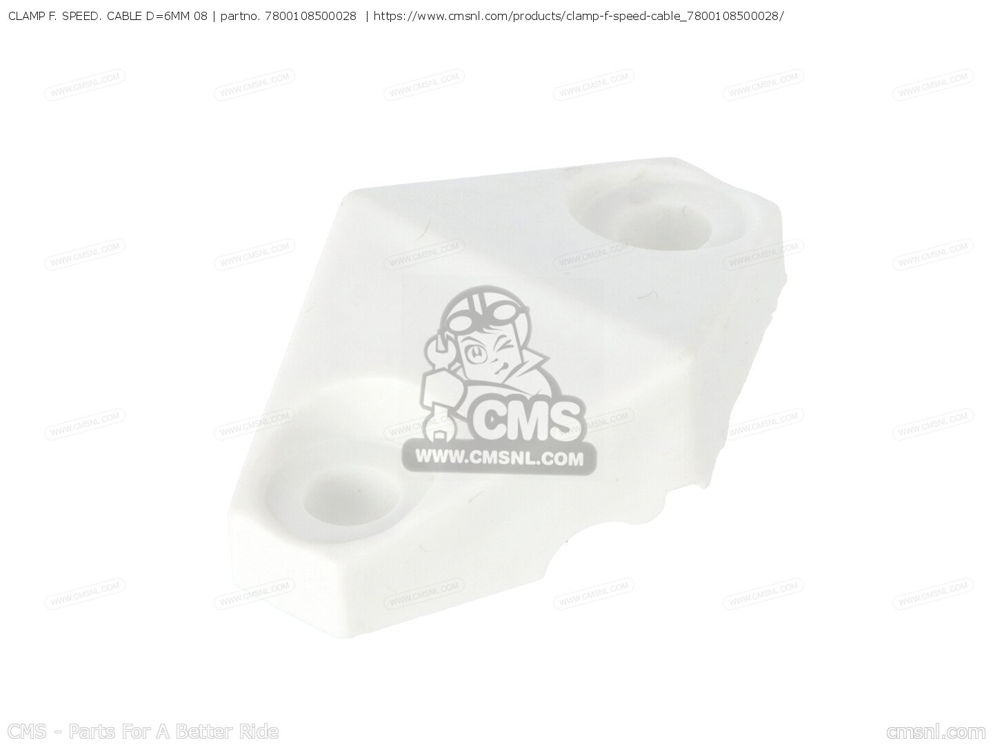 7800108500028: CLAMP F. SPEED. CABLE D=6MM 08 KTM - buy the ...