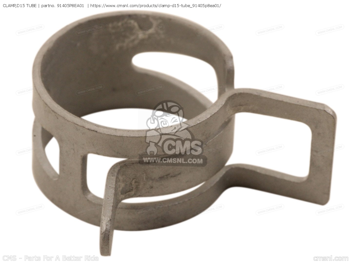 91405P8EA01: CLAMP,D15 TUBE Honda - buy the 91405-P8E-A01 at CMSNL