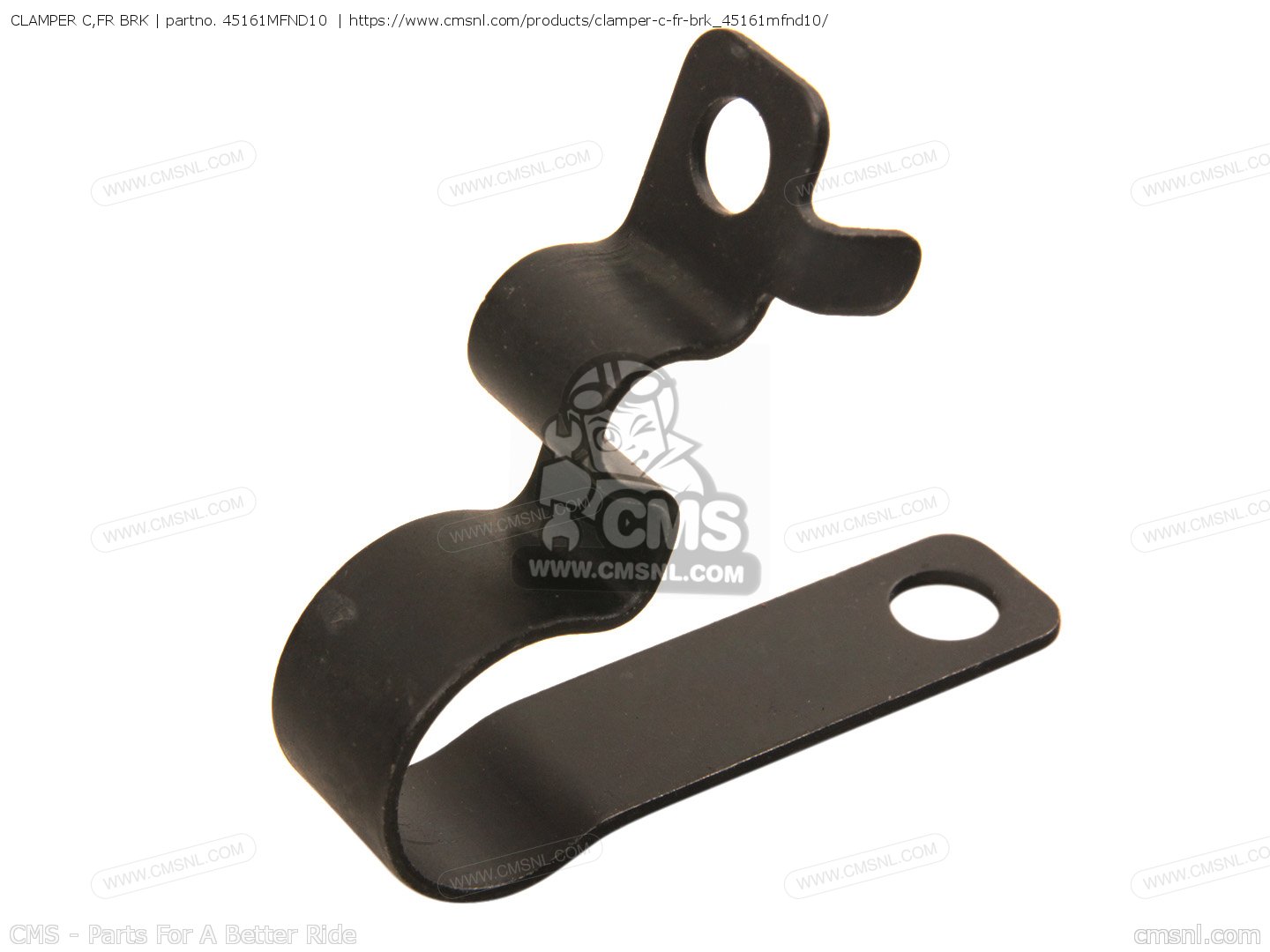 45161MFND10: CLAMPER C,FR BRK Honda - buy the 45161-MFN-D10 at CMSNL