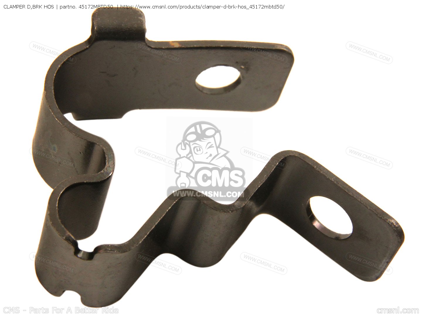 45172MBTD50: CLAMPER D,BRK HOS Honda - buy the 45172-MBT-D50 at CMSNL