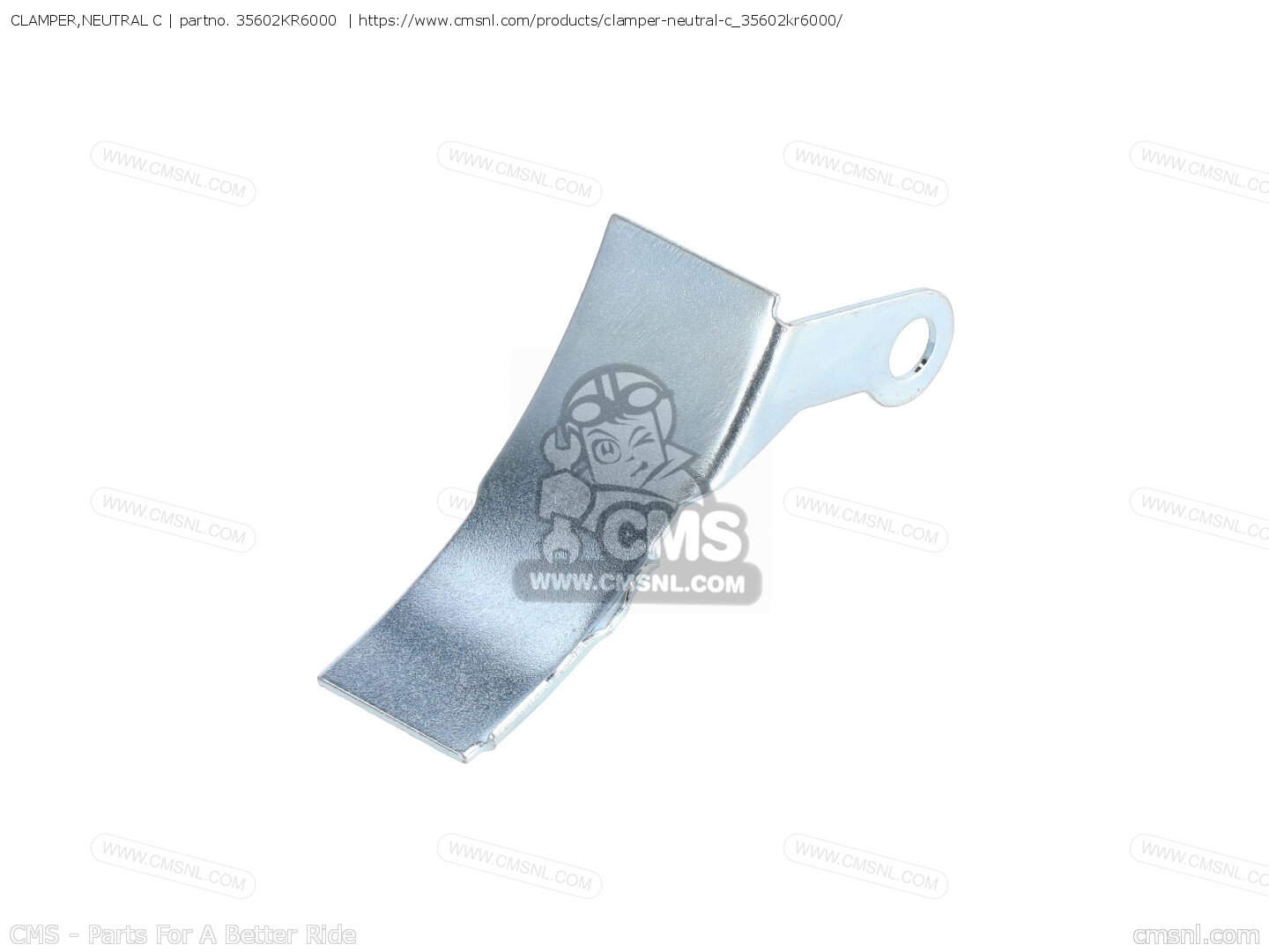 35602KR6000: Clamper,neutral C Honda - buy the 35602-KR6-000 at CMSNL