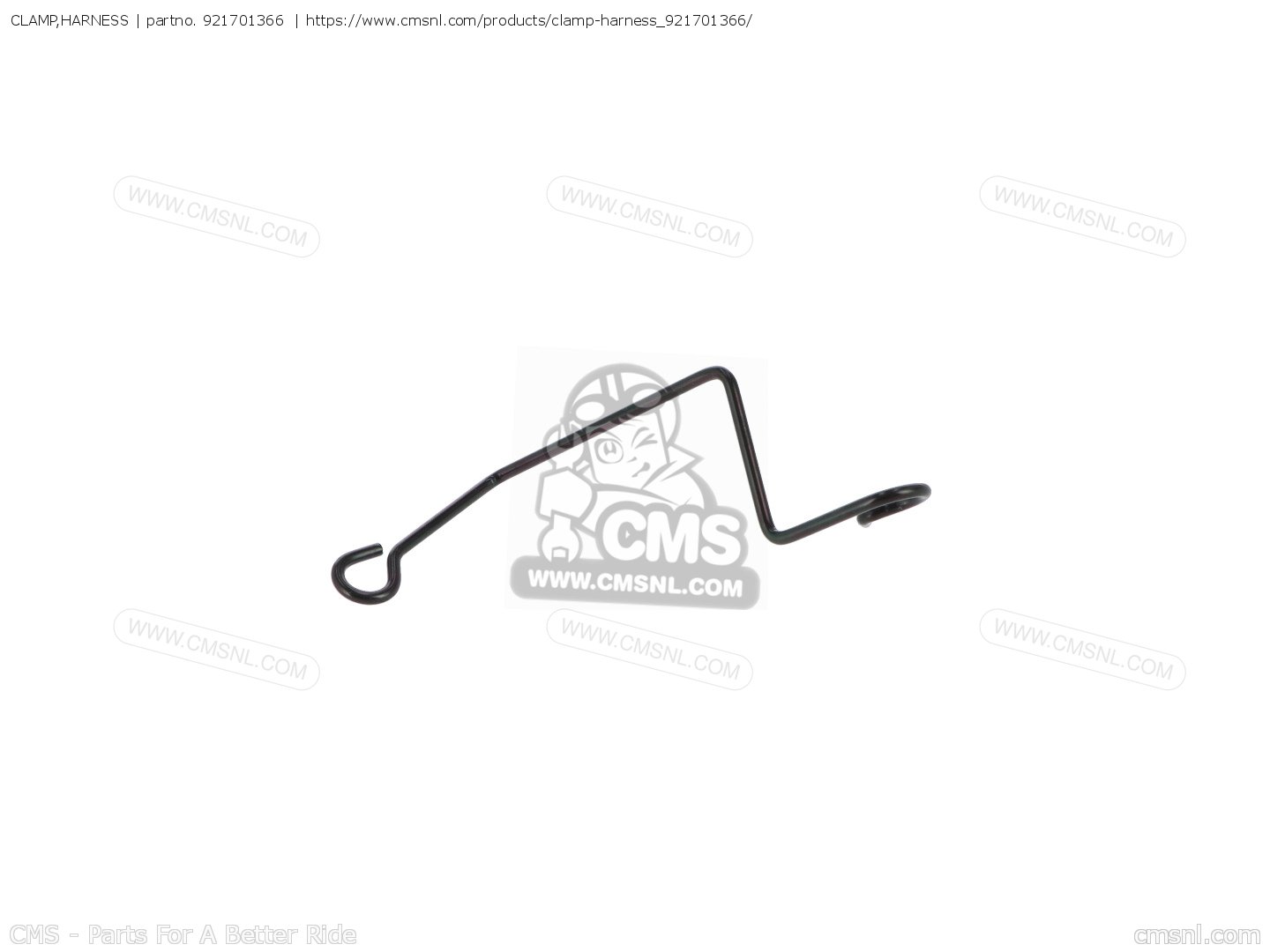 921701366: Clamp,harness Kawasaki - buy the 92170-1366 at CMSNL