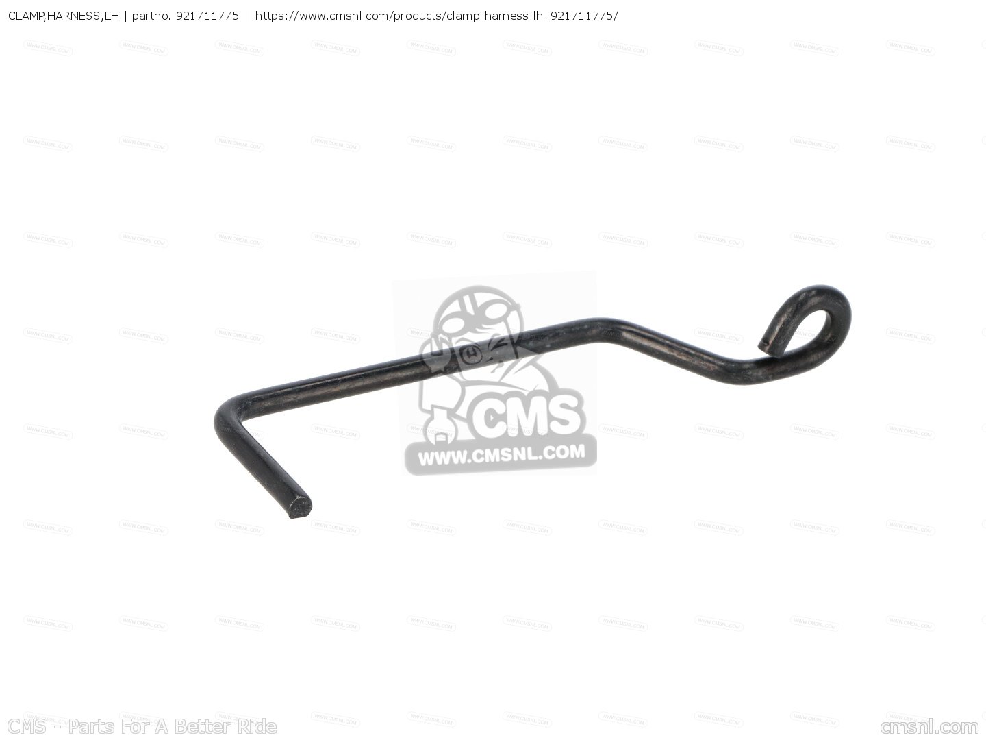 921711775: CLAMP,HARNESS,LH Kawasaki - buy the 92171-1775 at CMSNL