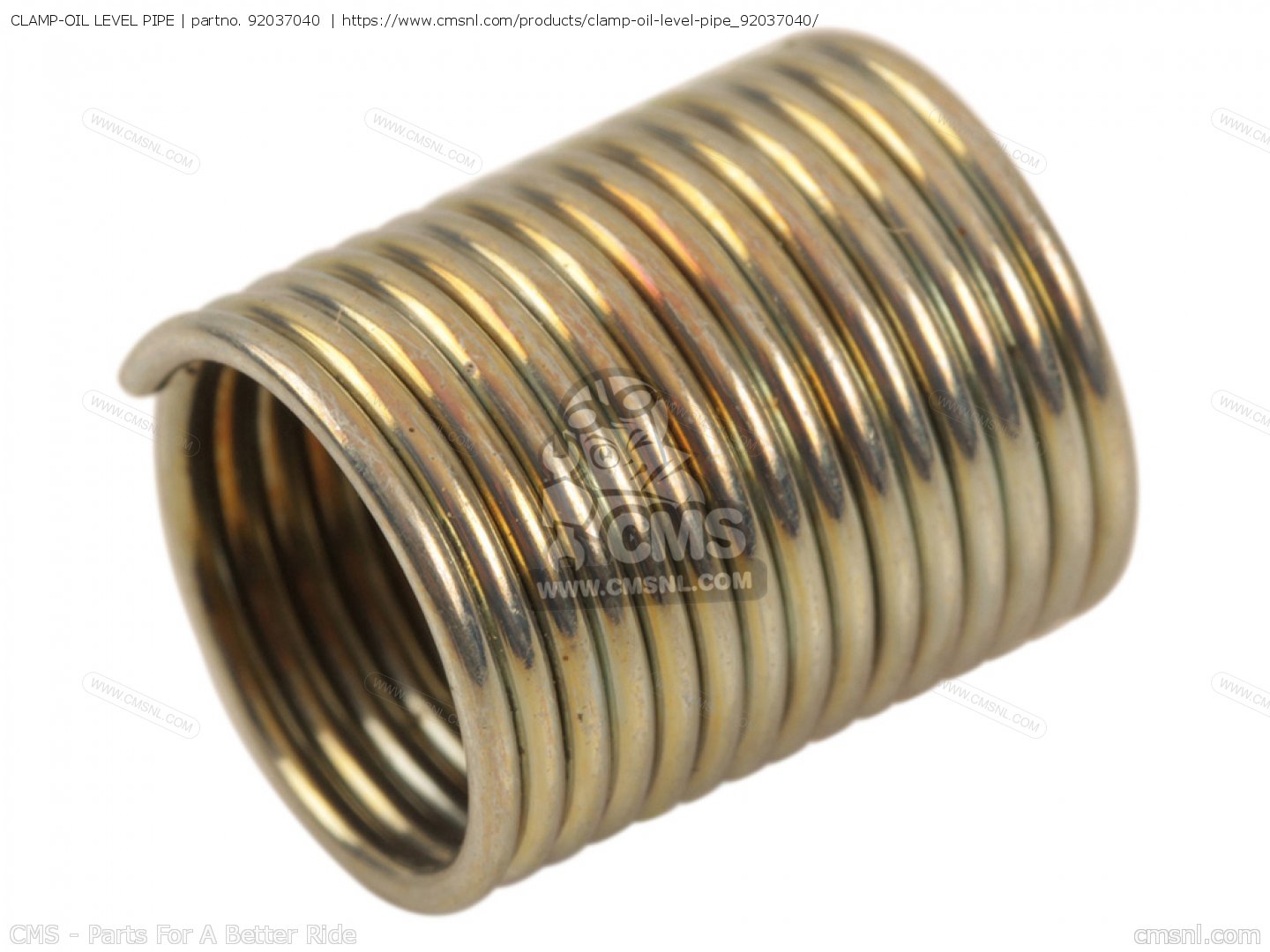 92037040: CLAMP-OIL LEVEL PIPE Kawasaki - buy the 92037-040 at CMSNL