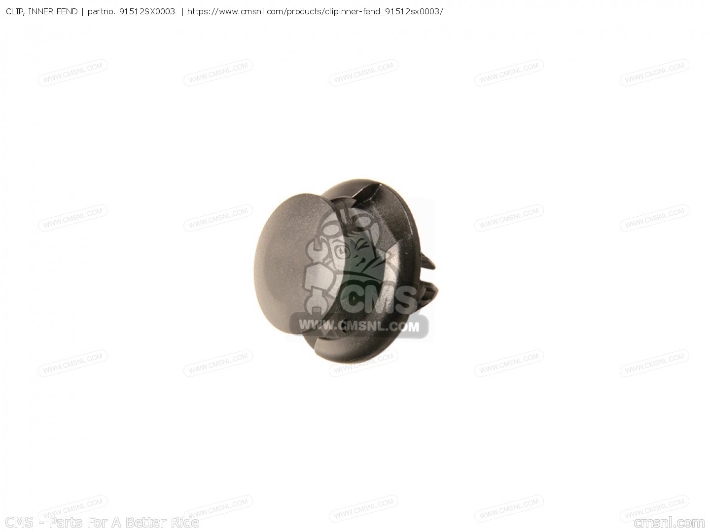 CLIP, INNER FEND for Honda - order at CMSNL