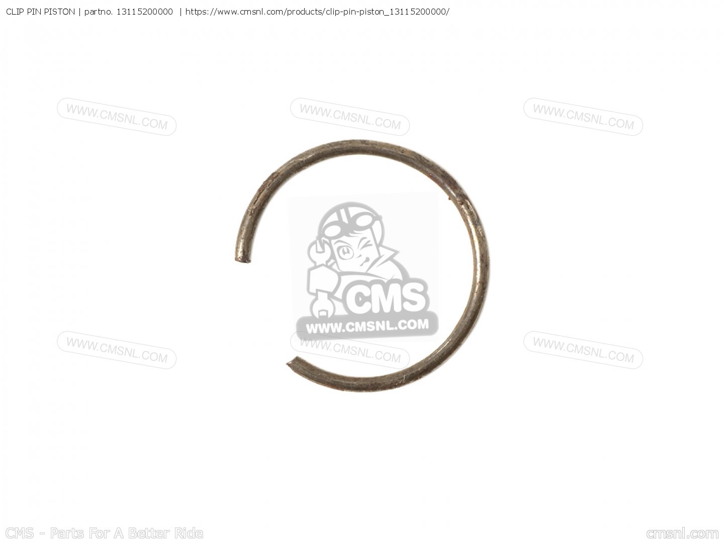 13115200000: CLIP, PISTON PIN Honda - buy the 13115-200-000 at CMSNL