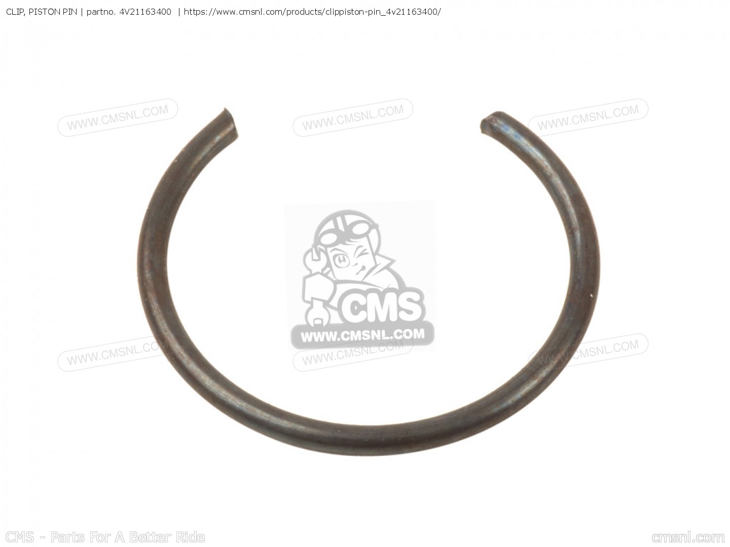 4V21163400: CLIP, PISTON PIN Yamaha - buy the 4V2-11634-00-00 at CMSNL