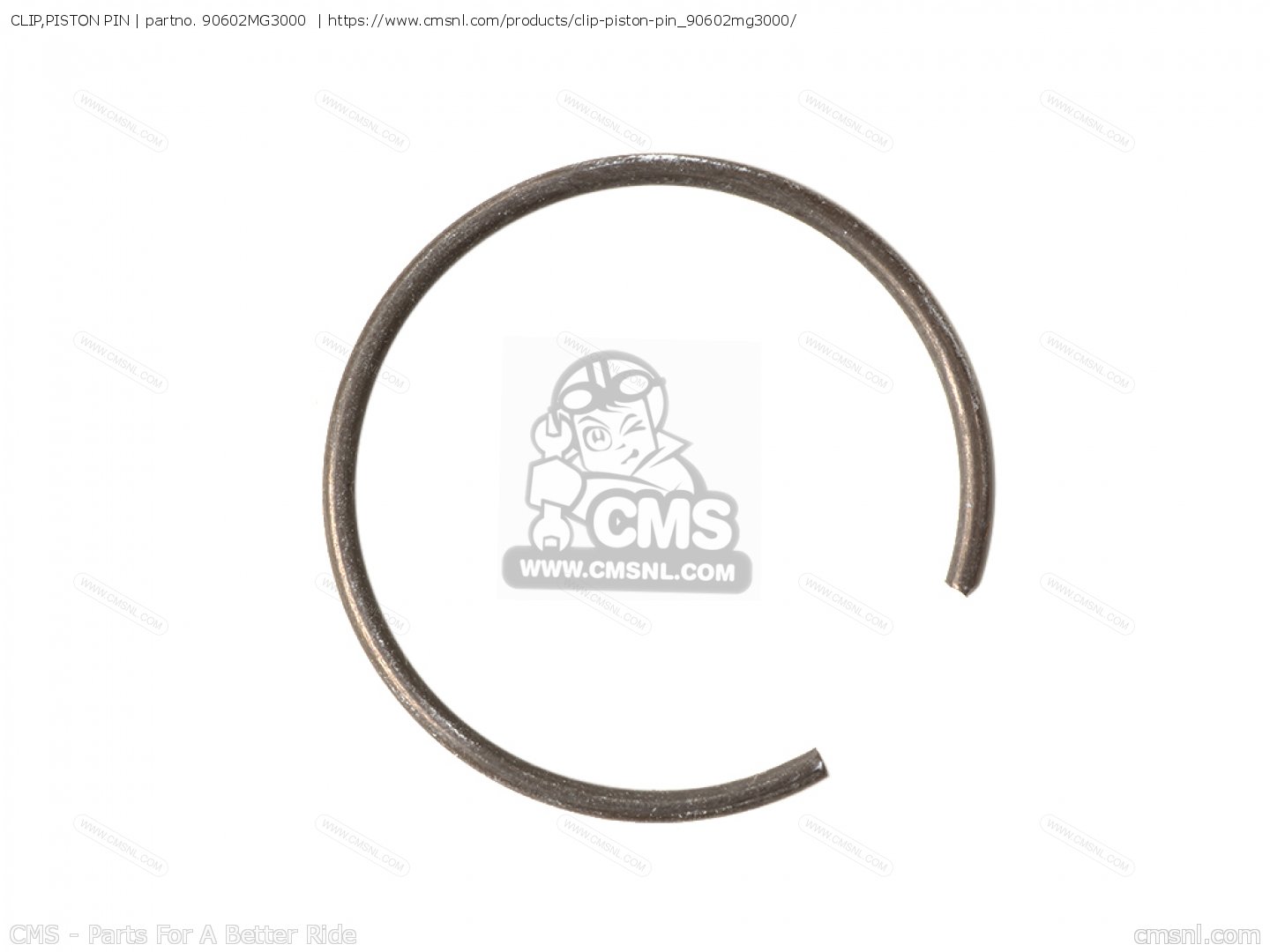 90602MG3000: CLIP,PISTON PIN Honda - buy the 90602-MG3-000 at CMSNL