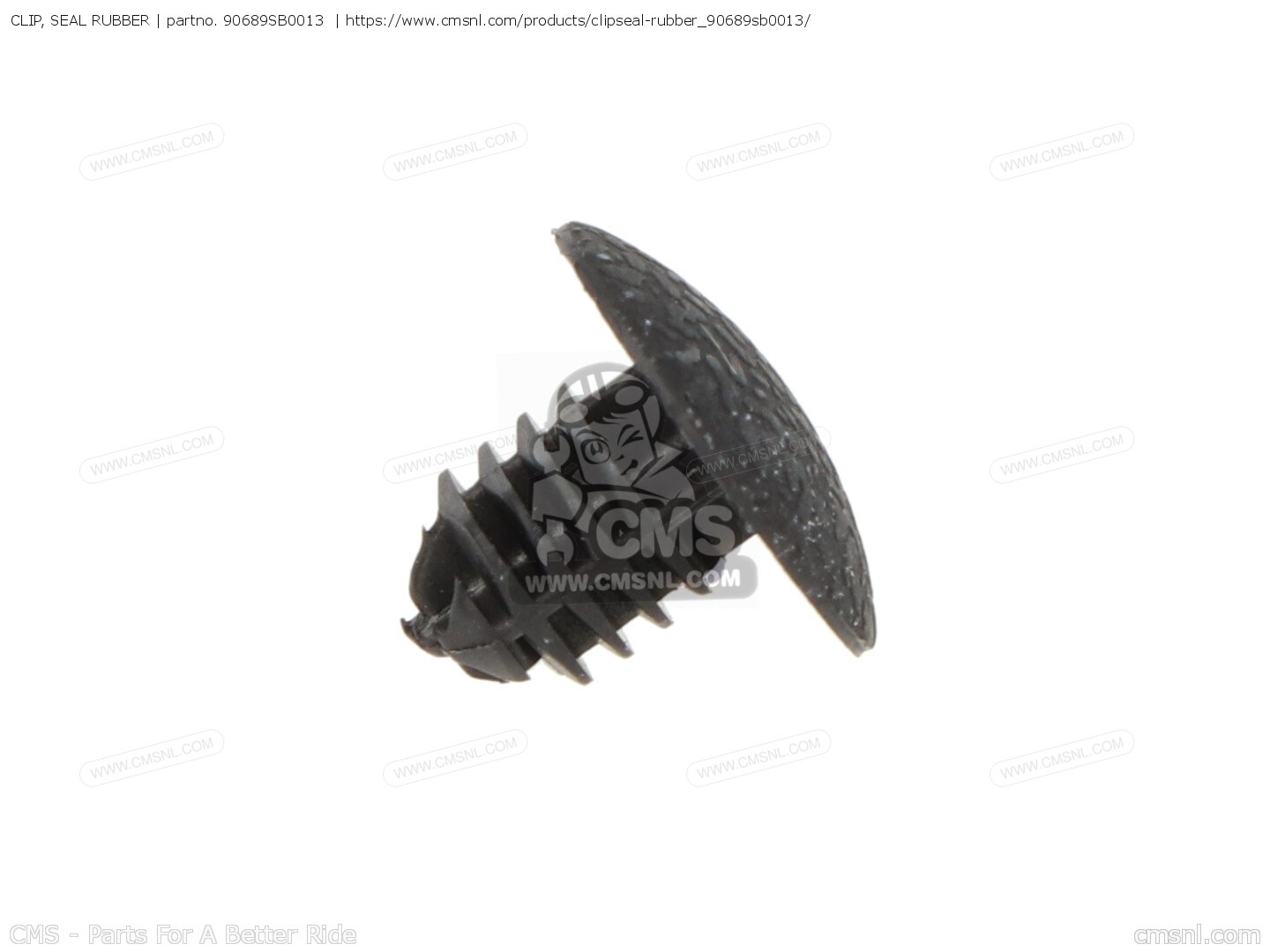 90689SB0013: Clip, Seal Rubber Honda - buy the 90689-SB0-013 at CMSNL
