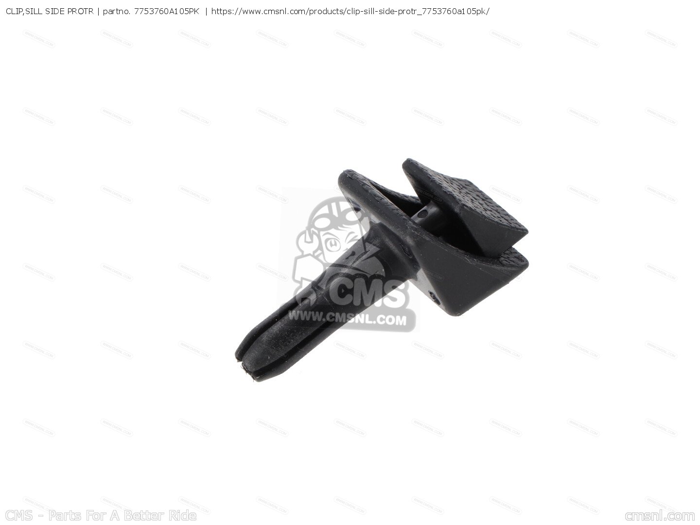 7753760A105PK: Clip,sill Side Protr Suzuki - buy the 77537-60A10-5PK at ...