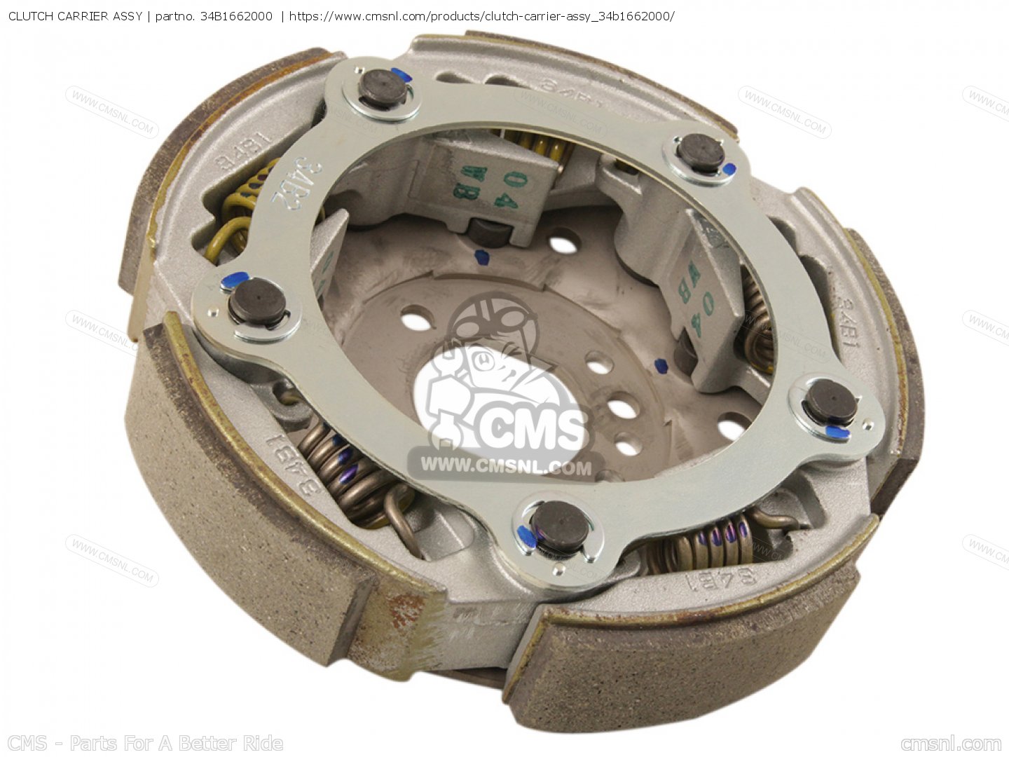 34B1662000: CLUTCH CARRIER ASSY Yamaha - buy the 34B-16620-00-00 at CMSNL