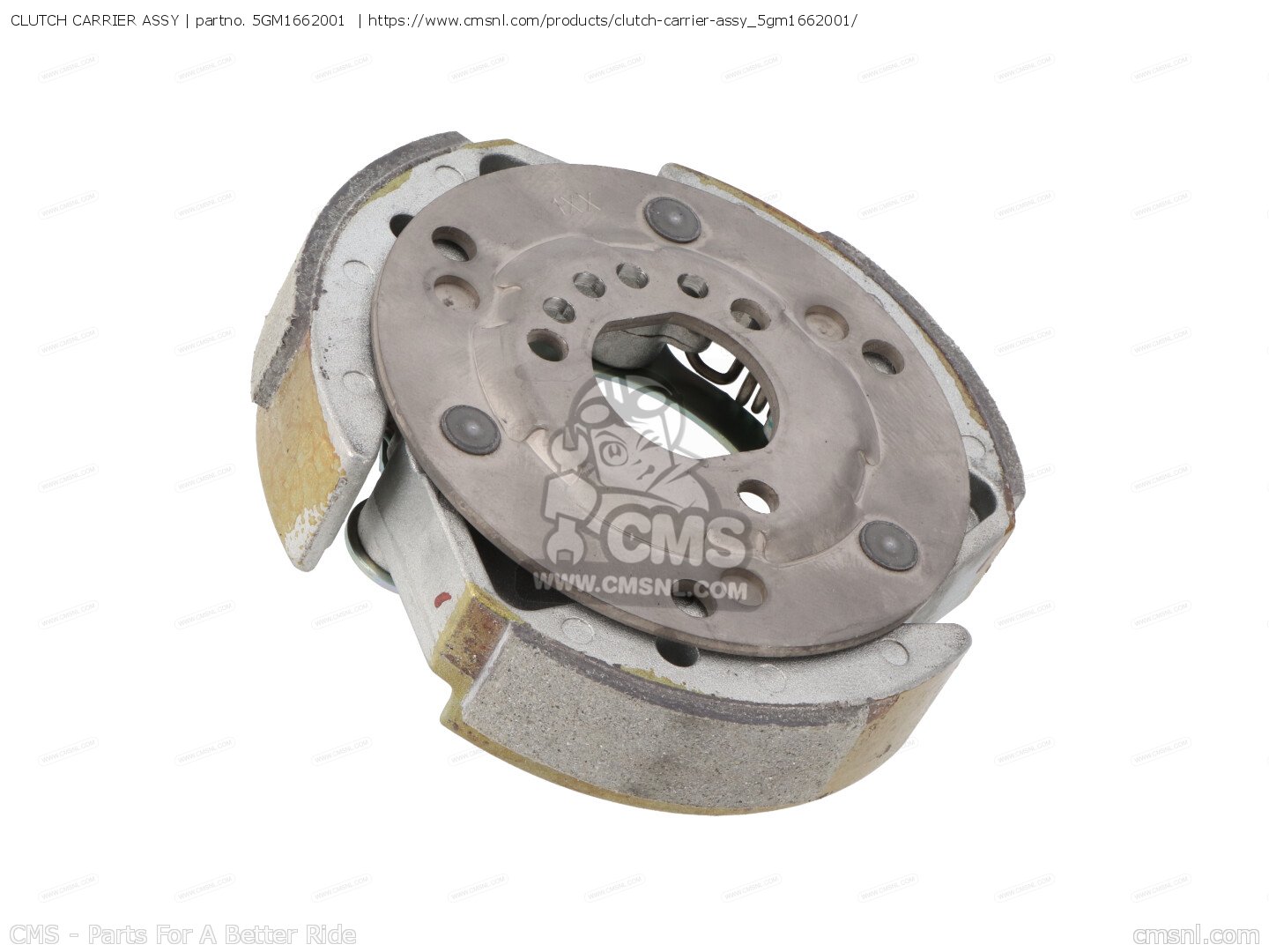 5GM1662001: CLUTCH CARRIER ASSY Yamaha - buy the 5GM-16620-01-00 at CMSNL