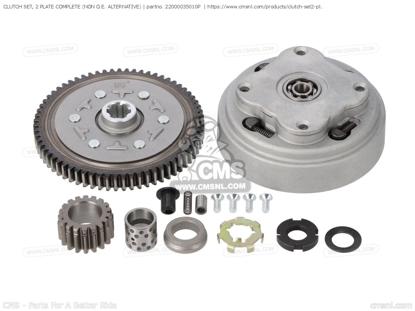CLUTCH SET, 2 PLATE COMPLETE (NON O.E. ALTERNATIVE) for Honda - order ...