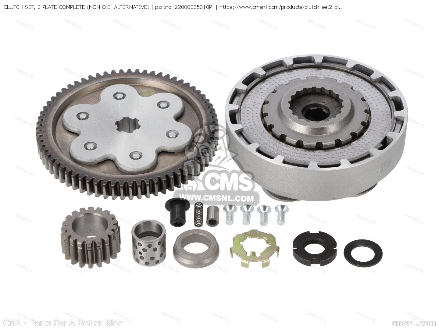 CLUTCH SET, 2 PLATE COMPLETE (NON O.E. ALTERNATIVE) for Honda - order ...